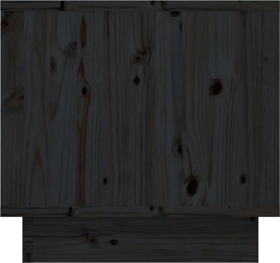 vidaXL Noční stolek 35 x 34 x 32 cm masivní borové dřevo [813403] Barva: Bílá