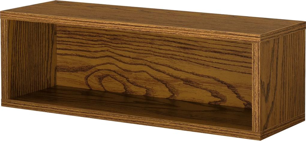 [en.casa]® Variabilní designový systém - skříňky / poličky - 45x15x15 cm - imitace ořechového dřeva