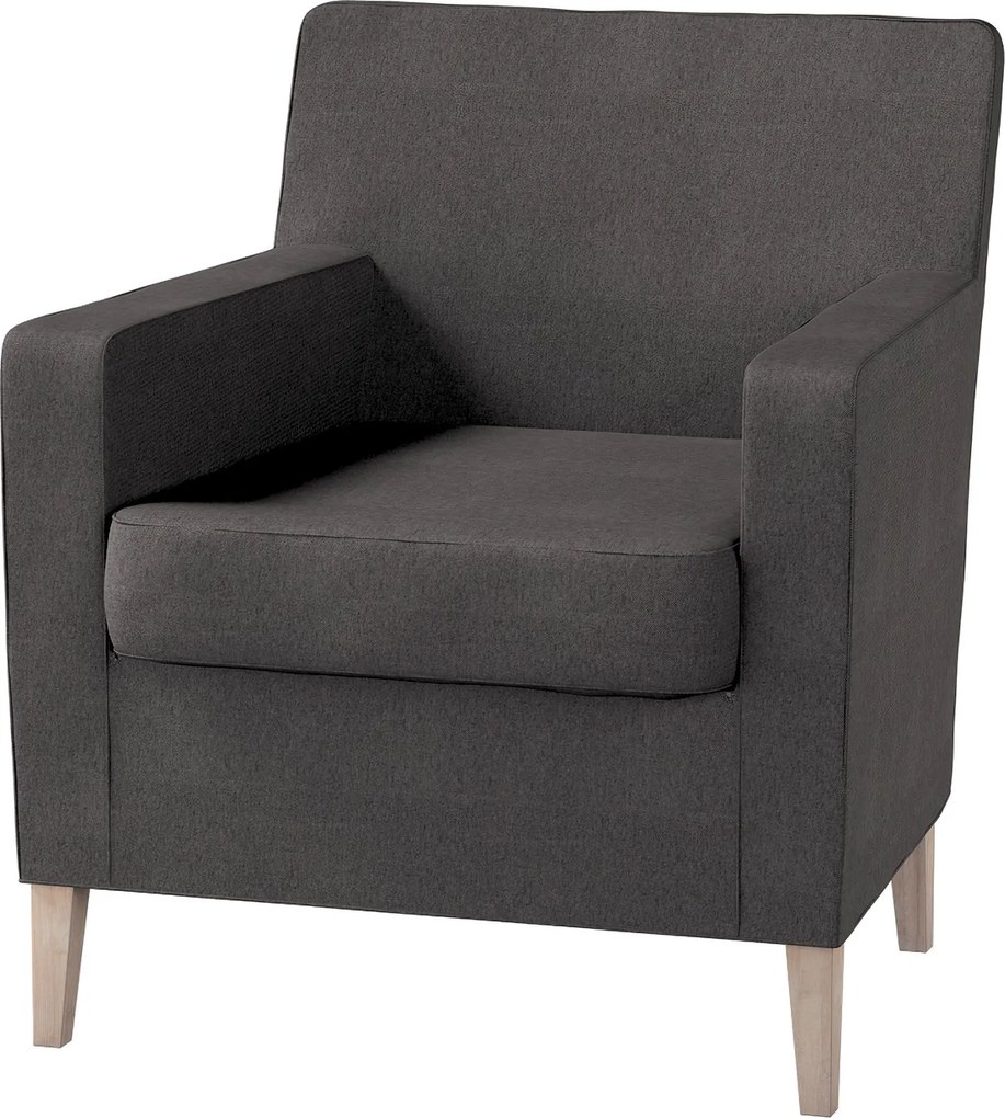 Potah na křeslo IKEA Karlstad barva šedá látka pletený vzor