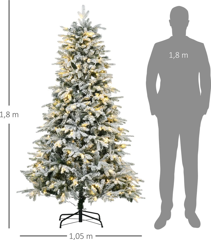 Umělý vánoční stromek s osvětlením 180cm