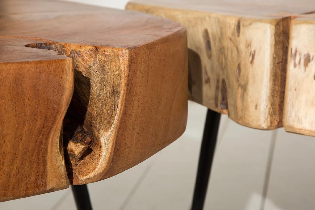 Noble Home Konferenční stolek Treeson, 60 cm, akácie