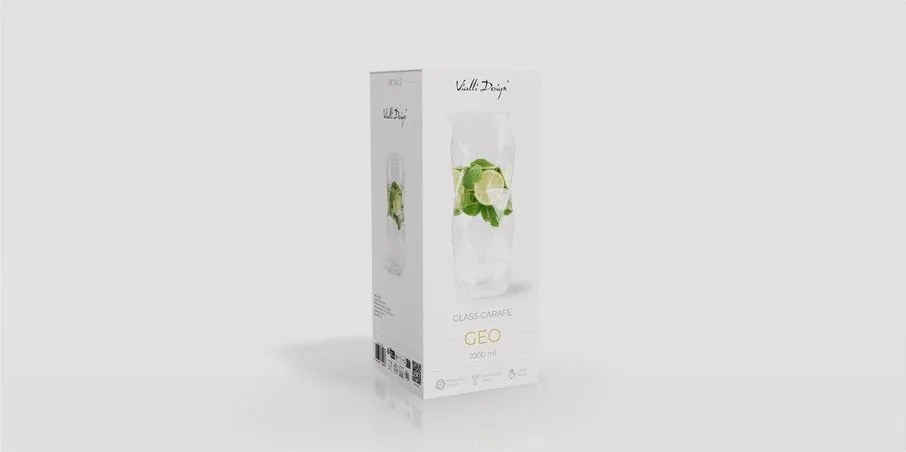 Skleněná karafa 1 l Geo – Vialli Design