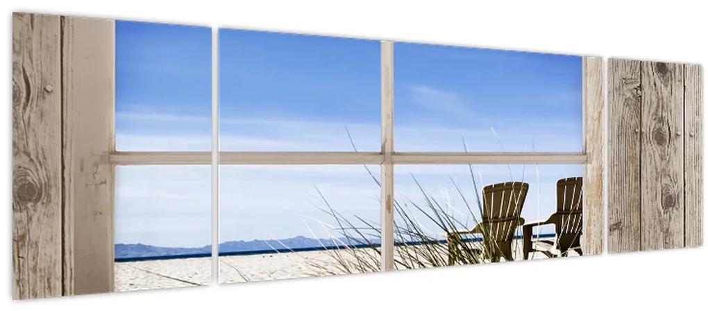 Obraz - Výhled oknem (170x50 cm)