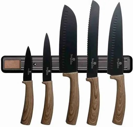 Berlinger Haus 6dílná sada nožů Ebony Line Maple