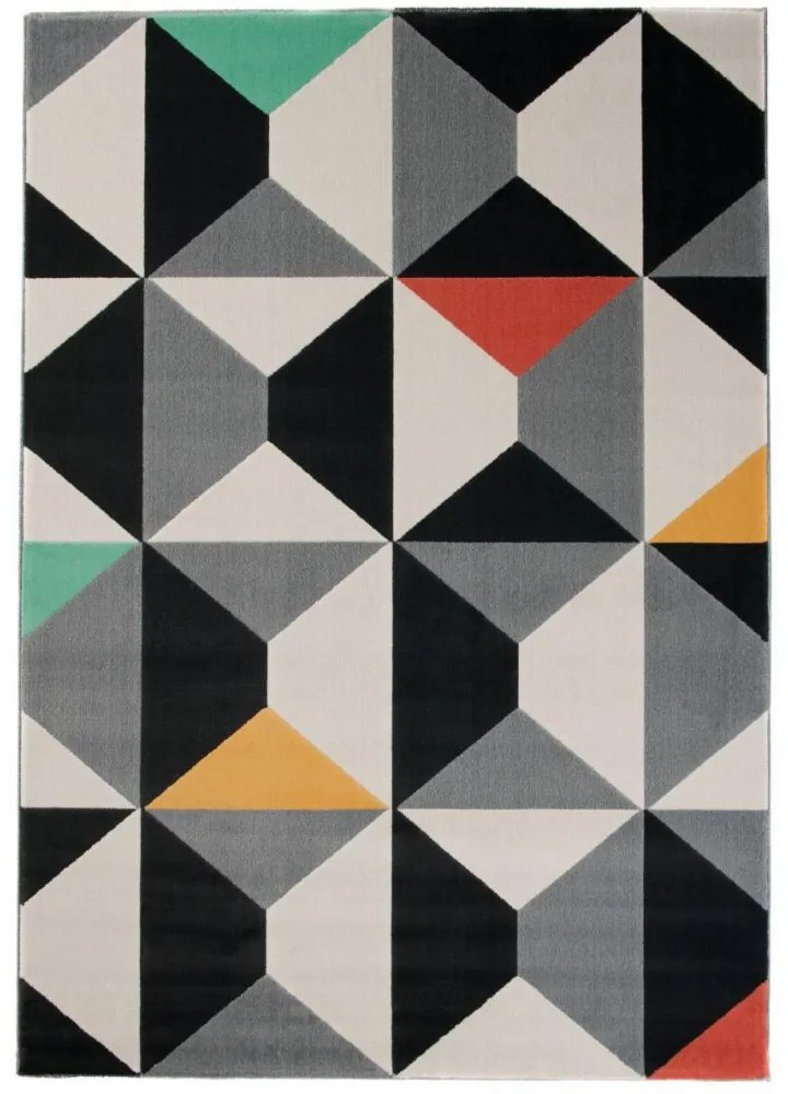 Kusový koberec PP Lorenzo krémovo šedý 120x170cm