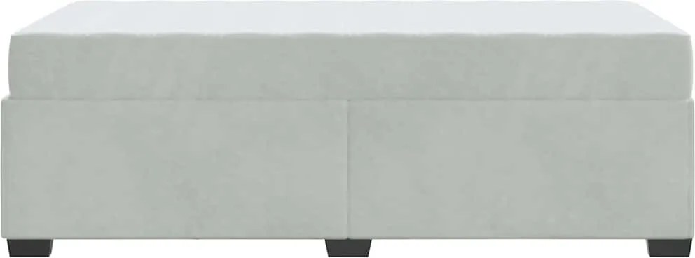Rám postele s matrací Světle šedá 90 x 200 cm textil 3399266