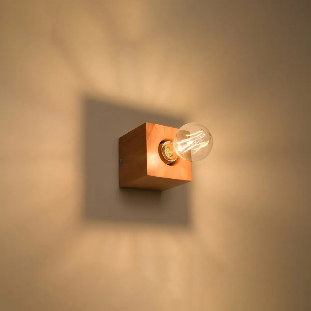 Sollux Lighting Nástěnné svítidlo ARIZ přírodní dřevo