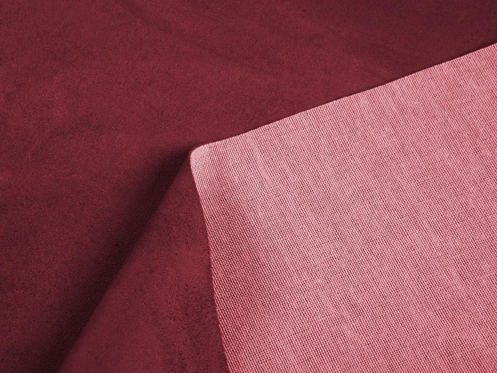 Biante Čtvercový ubrus/imitace broušené kůže Alcantara ALC-008 Vínově červený 100x100 cm