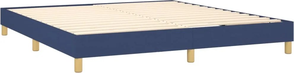 Box spring postel s matrací modrá 160x200 cm textil 3140711