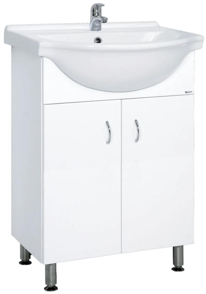 Koupelnová skříňka s umyvadlem Multi Pro 52x41,2 cm bílá PRO50NOVA | BIANO
