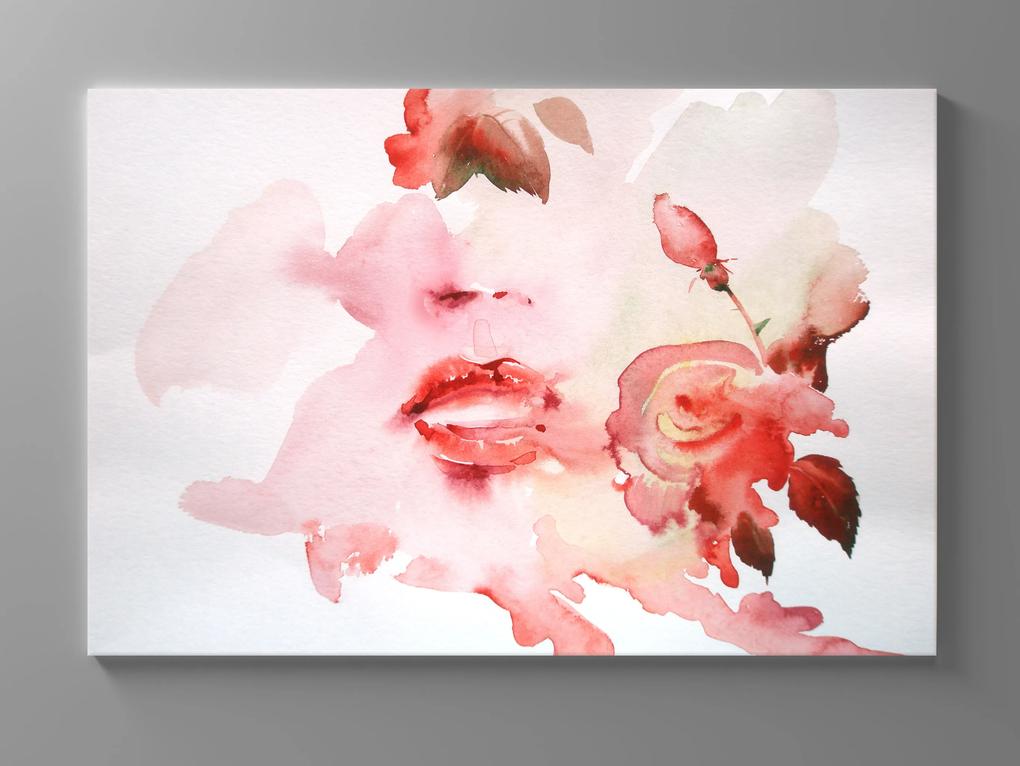 Liox Obraz žena a růže Rozměr: 100 x 65 cm