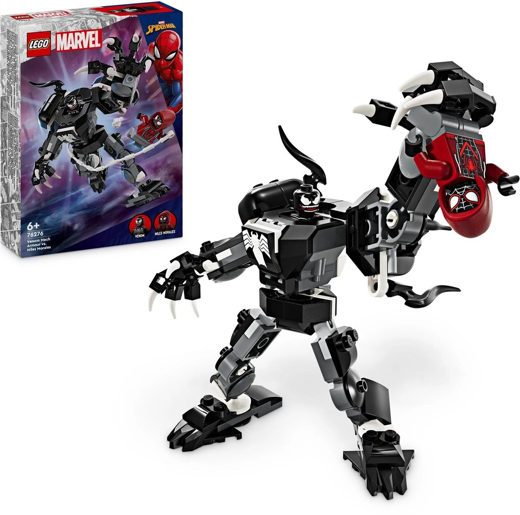 Lego stavebnice lego marvel 76276 venom v robotickém brnění vs. miles morales
