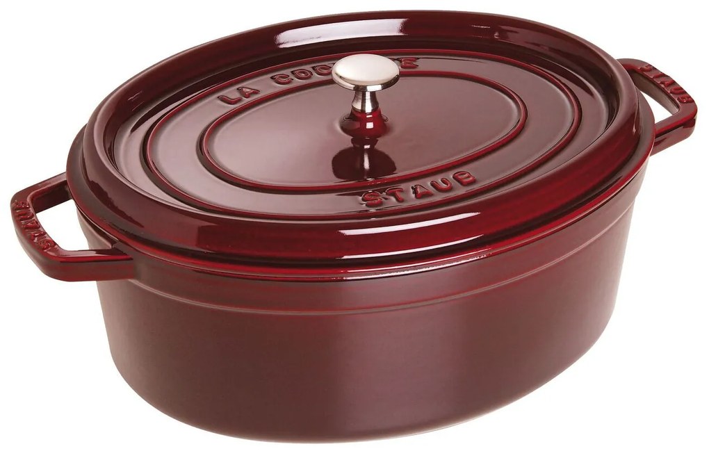 Staub Cocotte hrnec oválný 33 cm/6,7 l grenadina, 1103387