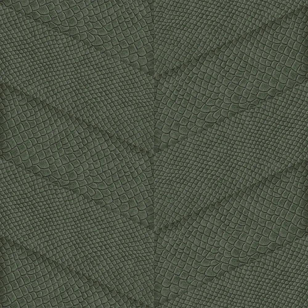 Vliesová tapeta na zeď zelená, parketový vzor kůže 347793, Luxury Skins, Origin