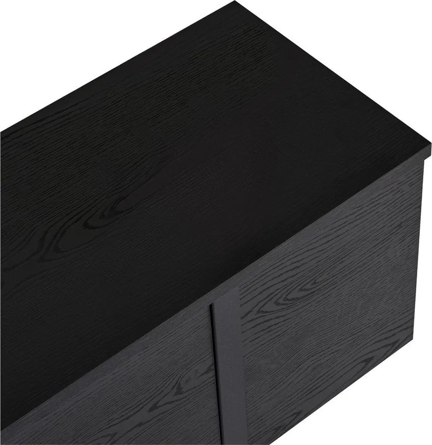 Černý TV stolek 180x50x30 cm Onera – Kalune Design