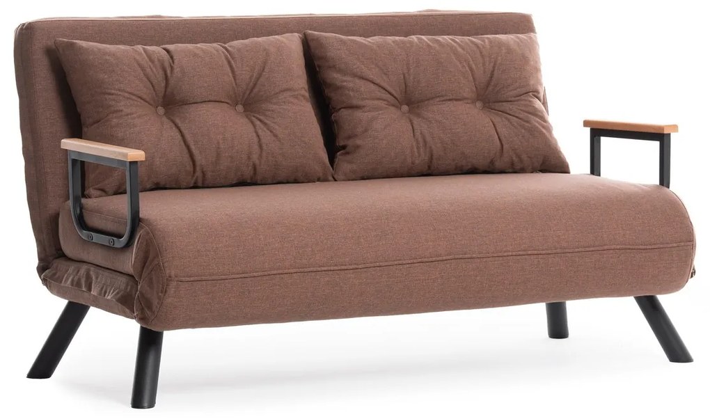 Atelier del Sofa 2-místná pohovka Sando 2-Seater - Light Brown, Světlá Hnědá