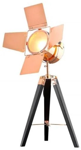 Deflee stojací lampa HOLLYWOOD BLACK COPPER 65 CM LAMSTJ36848kov, dřevo  35 cm x 65 cm DF2035258