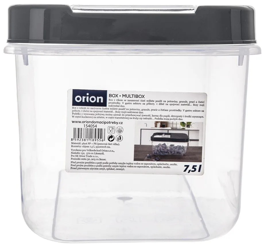 Plastový úložný box s víkem 35x20x18 cm Slop – Orion