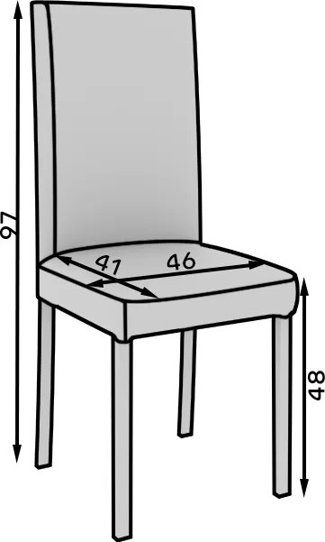 ADRK Furniture Židle Nola II CH-NOL-II-W-OP85