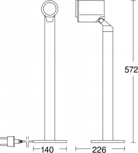 STEINEL 058661 - LED Venkovní lampa se senzorem SPOT WAY 1xGU10/7W/230V IP44