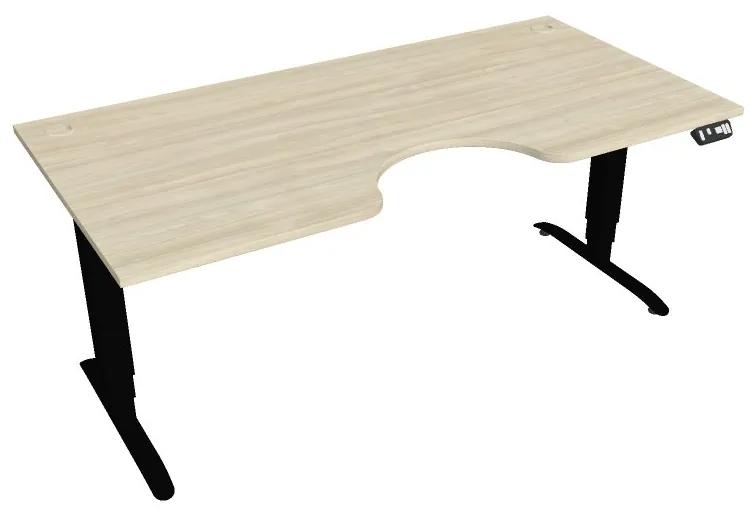 Hobis Motion Elektr. nastavitelný stůl 180x90 s pamětí - HOBIS ERGO MOTION MSE 3M 1800 Dekor stolové desky: akát, Barva kovové podnože: černá