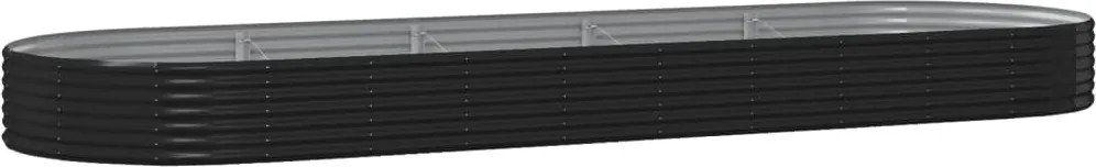 vidaXL Vyvýšený záhon pozinkovaná ocel 450x140x36 cm [319038] Barva: antracitová