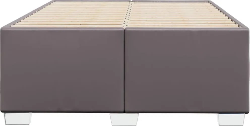 Rám postele šedý 120 x 200 cm umělá kůže 3284554