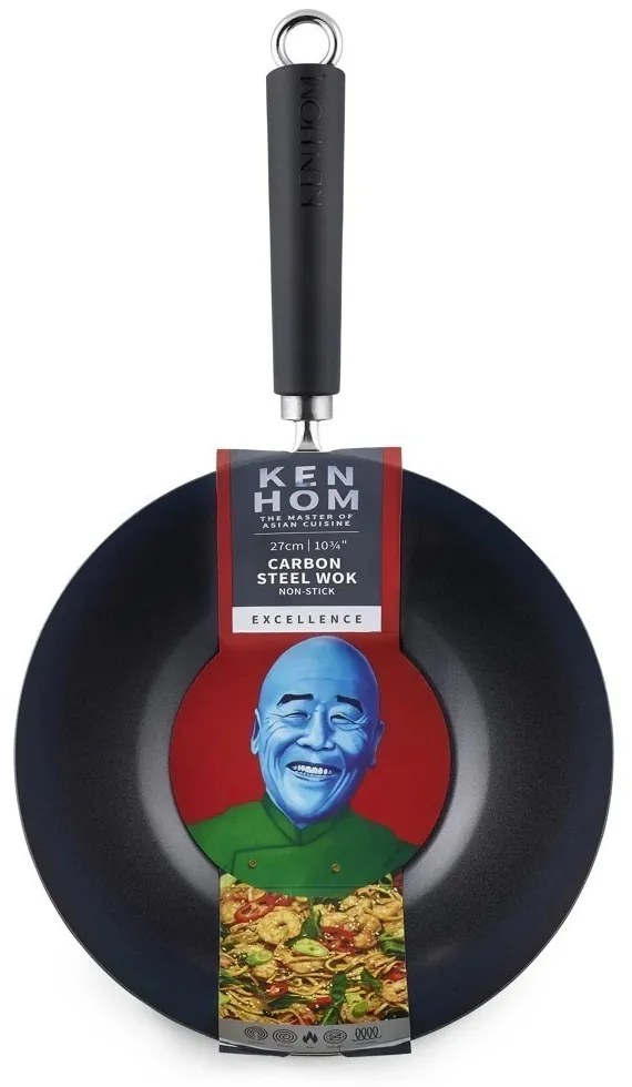 Ken Hom wok pánev s nepřilnavým povrchem Excellence 27 cm, KH427001