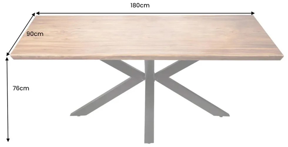 Massive home | Jídelní stůl GALAXIE II 180cm sheeshamové dřevo