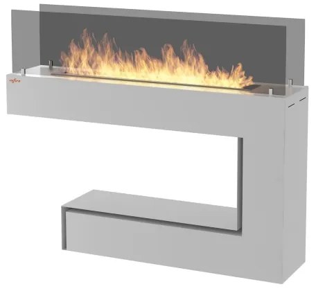 InFire - BIO krb 110x85,5 cm 3kW bílá