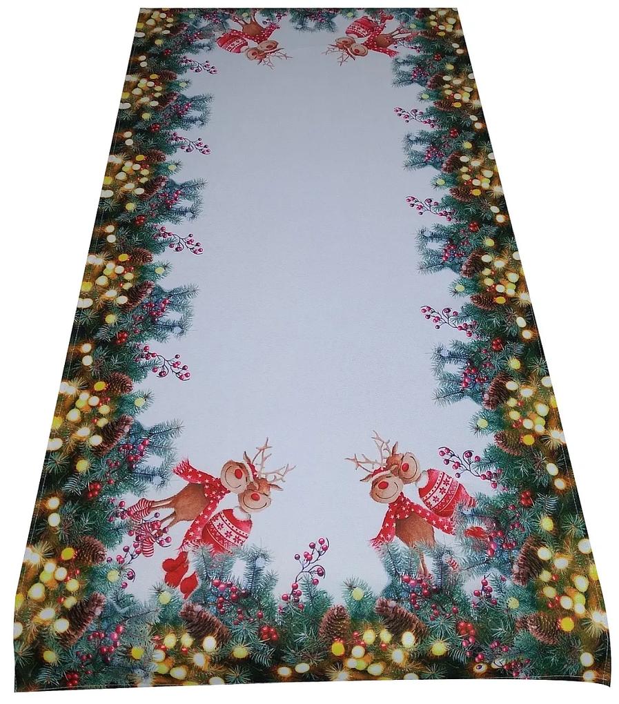 Vánoční ubrus - běhoun na stůl CHRISTMAS FRIENDS 40x180 cm Mybesthome