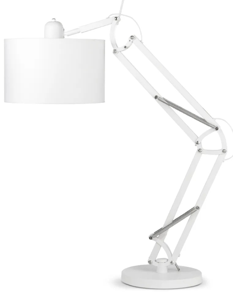 stolní lampa Milano bílá barva velikost: M, barva stínidla: light grey (LG)