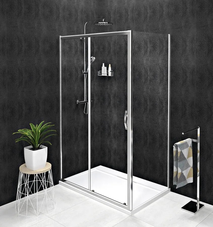 Gelco, SIGMA SIMPLY sprchové dveře posuvné 1000mm, čiré sklo, GS1110