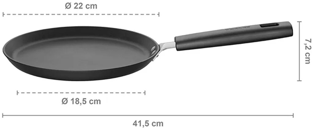 Fiskars Hard Face Pánev na palačinky 22 cm 1052229