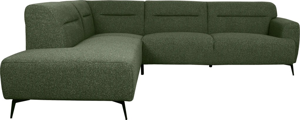 LABEL51 Pohovka do tvaru L BOLZANO Zelená 270cm levá GA-80.182