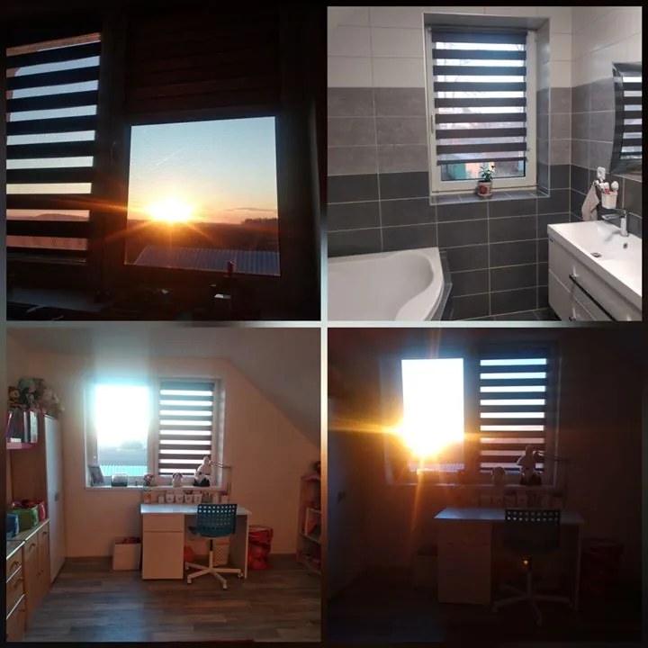 ZEBRA-SHOP Roleta DEN A NOC / MINI / PREMIUM / GRAFIT / BH 28 Barva mechanizmu: hnědá, Výška: 150, Šířka: 52