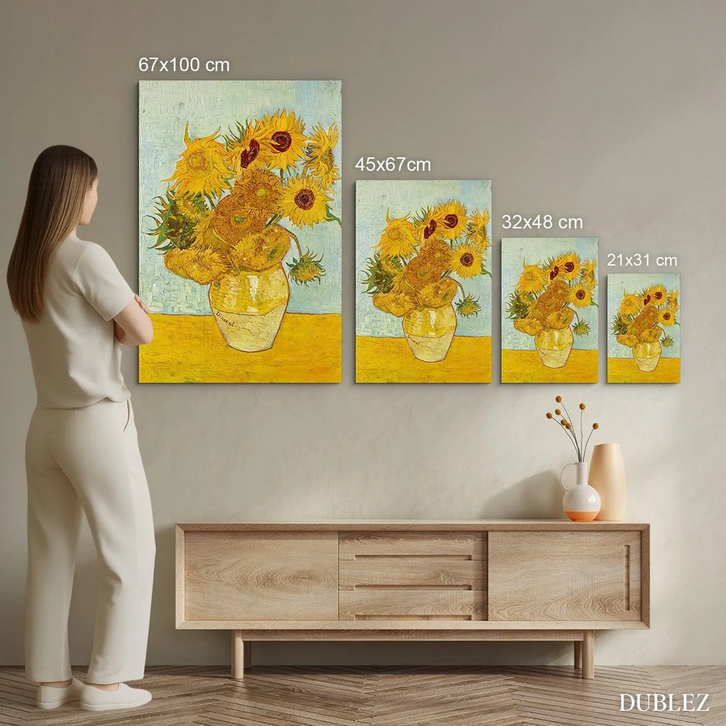 DUBLEZ | Reprodukce - Vincent van Gogh - Slunečnice (1888) | UV tisk, Premium
