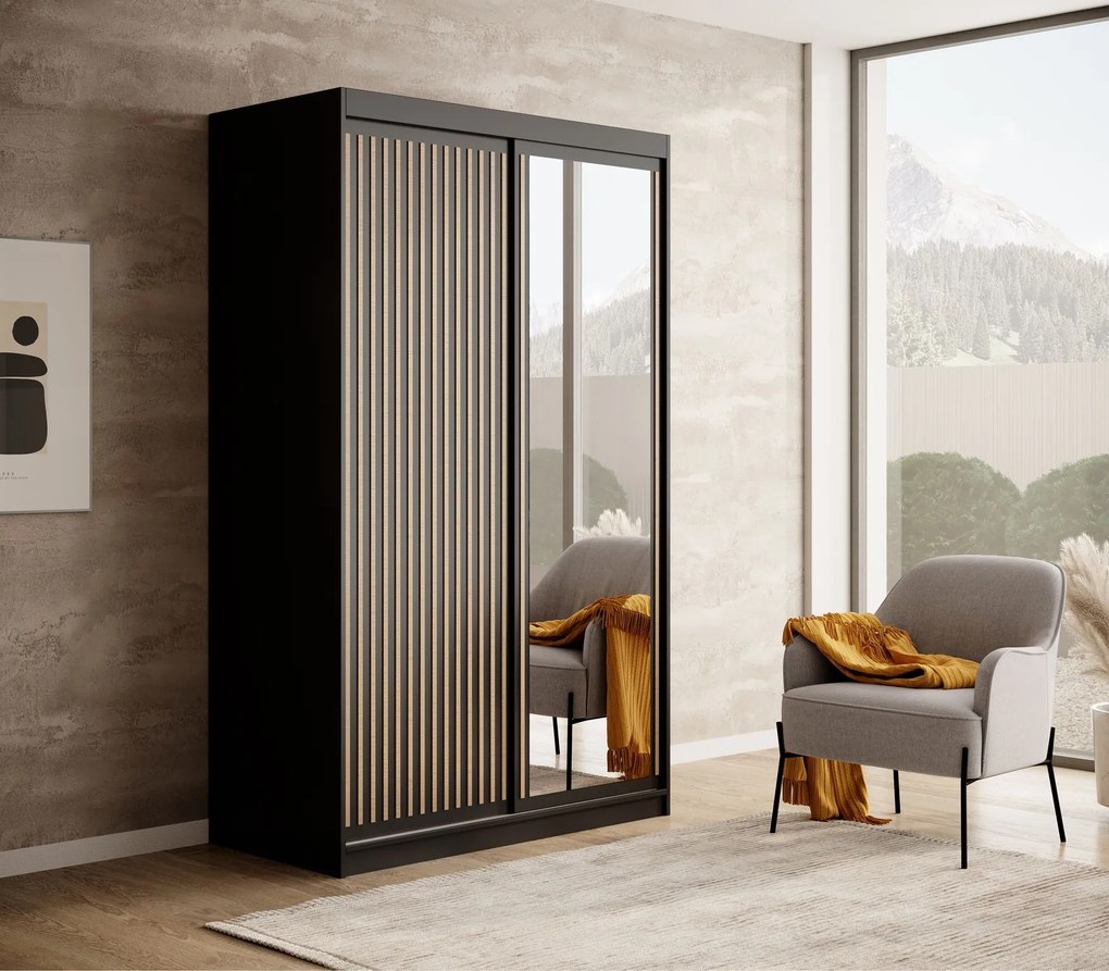 ADRK Furniture Posuvná skříň Delia 120 ADRK-SW-DEL-120-B