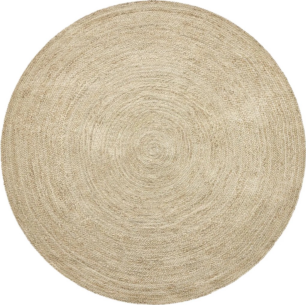 Diamond Carpets India, Ručně vázaný kusový koberec Mira J 16 Natural kruh, 180x180 (průměr) kruh, béžová, chodba / předsíň