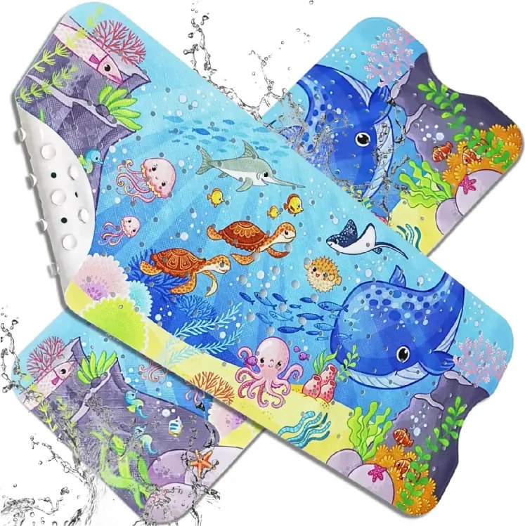 Camerazar Protiskluzová koupelnová předložka do sprchového koutu 100x40 cm pro děti