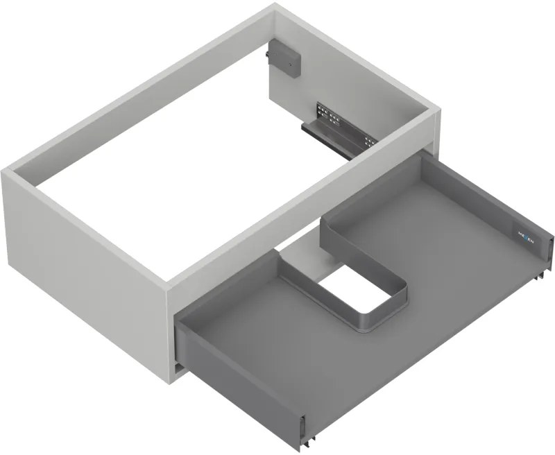 Mexen Box-A, závěsná skříňka 70 cm, 1 zásuvka, šedá matná, 91AX0-0700-235-1-62
