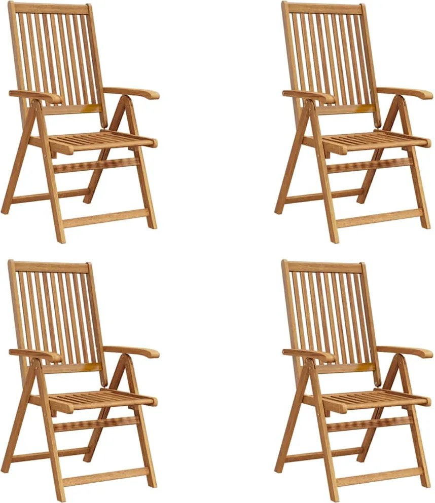 Skládací židle 4 ks, masivní akáciové dřevo 3065515