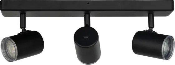 Eglo 901966 - Koupelnové bodové svítidlo CONSUMA 3xGU10/5W/230V IP44 černá