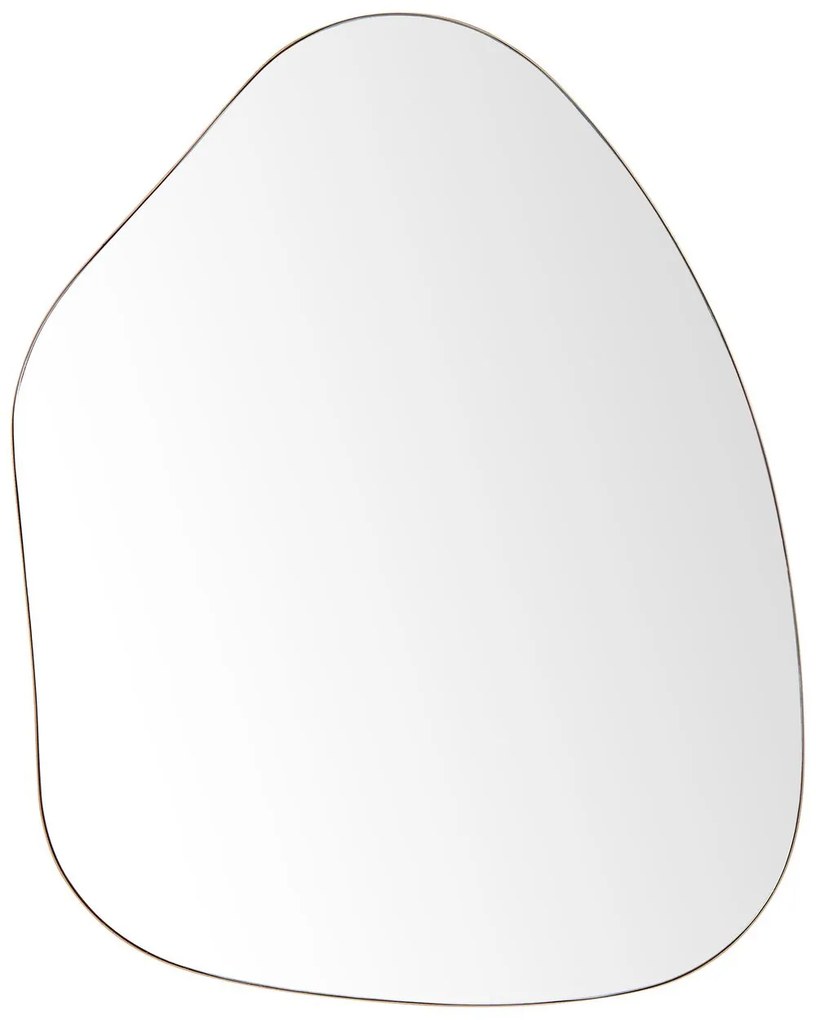 Nástěnné kovové zrcadlo 70 x 92 cm zlaté PUTEAUX Beliani