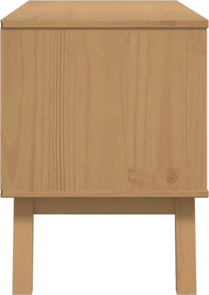 vidaXL TV skříňka OLDEN hnědá 114 x 43 x 57 cm masivní borové dřevo [358600]