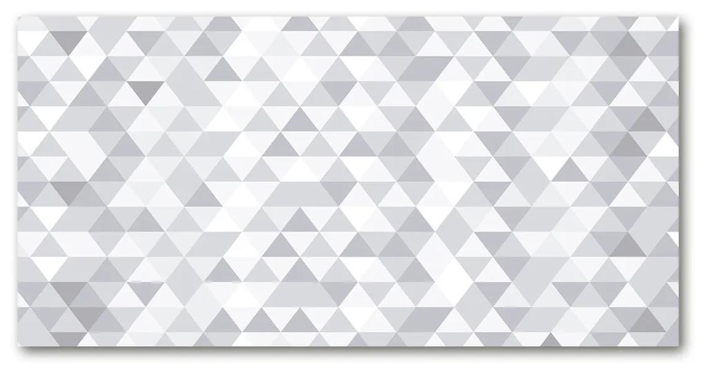 Moderní akrylový fotoobraz Šedé trojůhelníky