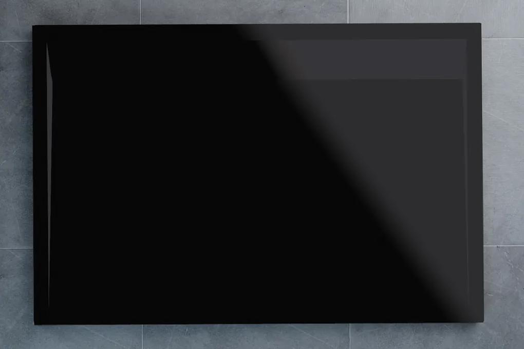 SanSwiss IIa WIA 110x90 cm sprchová vanička obdelníková černá Barva krytu  sifonu: Aluchrom