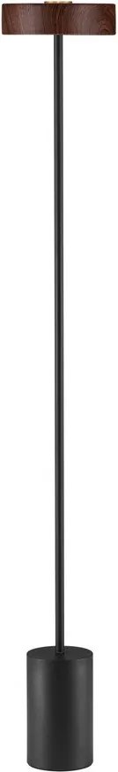 Černá/v tmavě přírodní barvě kovová LED stojací lampa (výška 135 cm) Thea – Nova Luce