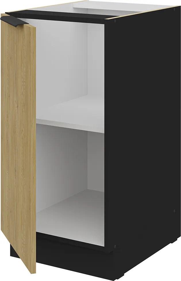 Kuchyňská linka CREMONA cc | 260 cm | UNI dvířka | černá/cremona
