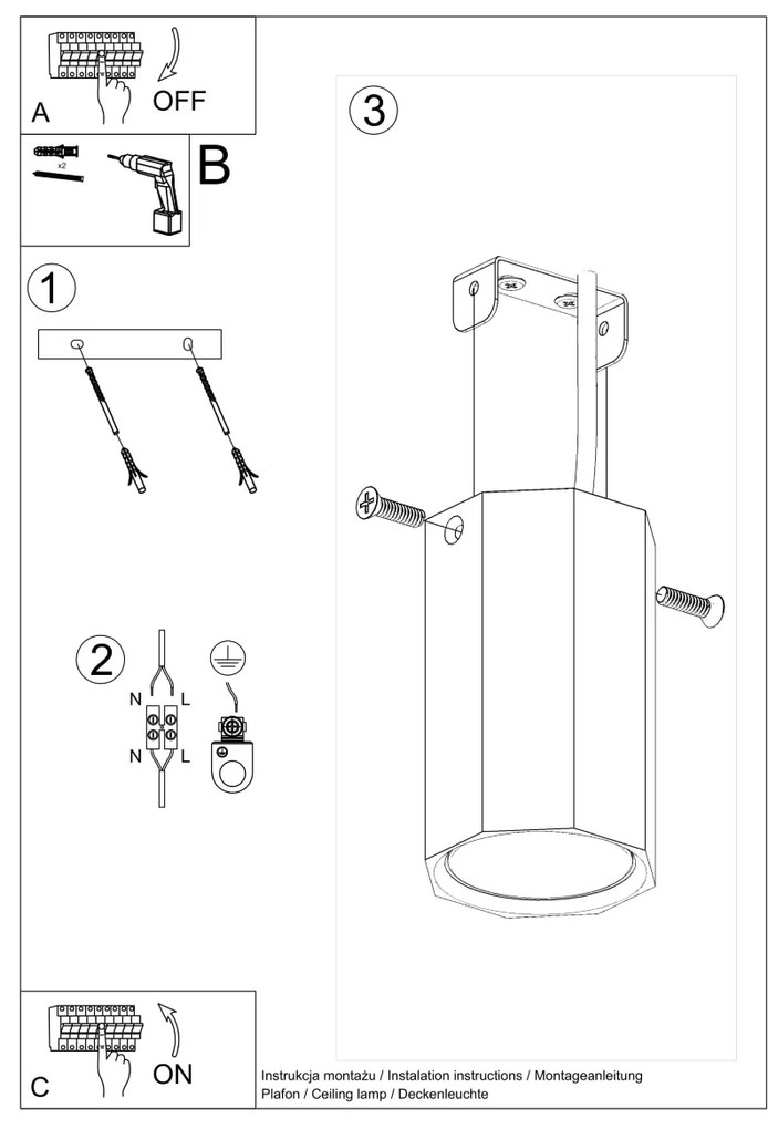 Stropní svítidlo Zeke, 1x dřevěné stínidlo